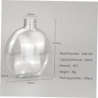 China 300ml Plastic Beverage Bottles Clear Plastic Juice Bottles With Twist Off Cap for sale