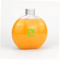 China 300ml Plastic Beverage Bottles Clear Plastic Juice Bottles With Twist Off Cap for sale