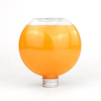 China 300ml Plastic Beverage Bottles Clear Plastic Juice Bottles With Twist Off Cap for sale