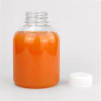 China Airtight Screen Printing Plastic Beverage Bottles 400ml With Lid Caps for sale