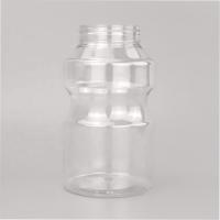 China PET Square Juice Bottles Plastic 500ml Screen Printing With Lid for sale