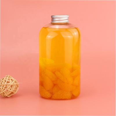 China Screen Printing Plastic Beverage Bottles ODM Natural Unique PET Round Bottle for sale