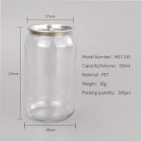 China 330ml Plastic Beverage Bottles water juice bottle With Screw Cap for sale