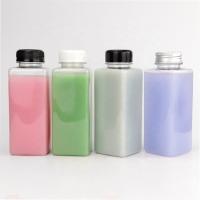 China Custom Label Plastic Juice Jar 350ml Vendors Tiny PET For Fresh Juice for sale