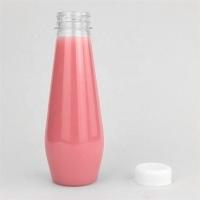 China Degradable Disposable Plastic Juice Bottles Empty Juice Bottles With Caps 350ml for sale