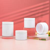 China Jars Fancy Wide Mouth Airtight Packaging Cosmetic Mell Proof Candy Plastic PET Guangdong White Eco Friendly Cosmetic Jars EMO XH for sale