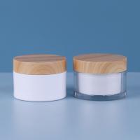 China Round Transparent Plastic Cosmetic Bottle 50G Cosmetic Plastic Jars With Lids for sale