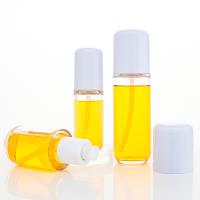 China Refillable Plastic Perfume Spray Bottles 120ml Clear Square Rectangle for sale
