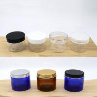 China 30g Black Empty Face Cream Container Plastic Mason Jars With Lid for sale