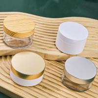 China PET Plastic Cream Jars Clear Luxury Frosted Vacuum Cream Jar for sale