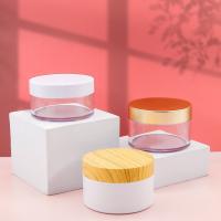 China Luxury Plastic Cream Jars Cream Cosmetic 100 Ml Plastic Jars With Lids for sale