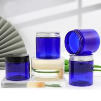 China Red Pink Plastic Cream Jars 60mm Wide Mouth 50ml Cream Jar With White Lids for sale