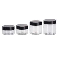 China Frosted Plastic Cream Jars PET Soft Christmas Food Plastic Product Jars for sale