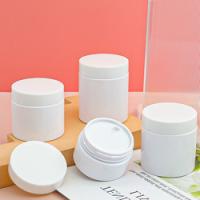 China Frosted Plastic Cream Jars PET Soft Christmas Food Plastic Product Jars for sale