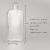 China Customized Empty Plastic Juice Bottles ODM Transparent With Cap for sale