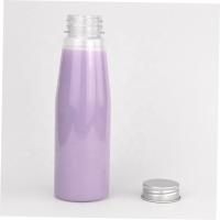 China 12 Oz Round Juice Bottles Plastic OEM Logo Screen Printing With Caps for sale