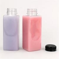 China Customized Plastic Square Bottles Commercial 8 Oz Square Plastic Bottles for sale