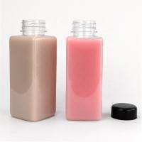 China Customized Plastic Square Bottles Commercial 8 Oz Square Plastic Bottles for sale