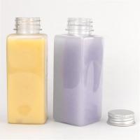 China Customized Plastic Square Bottles Commercial 8 Oz Square Plastic Bottles for sale