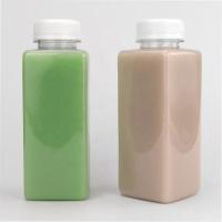 China Wide Mouth 2 Oz Square Plastic Bottles Portable Fresh Juice Bottles for sale