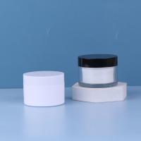 China Amber Cosmetic PET Jar Customized 30ml Plastic Face Cream Jar for sale