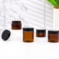 China Medical Airless Empty Plastic PET Jar Cosmetic Glass Jar With Metal Lid for sale
