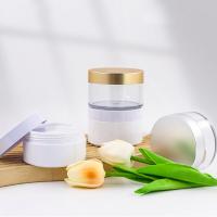 China Biodegradable Plastic PET Jar Empty Airless Cream Jar Vacuum Bottle for sale