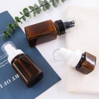 China Dust Cover Plastic Pump Spray Bottles Amber Screen Printing Surface Handling for sale