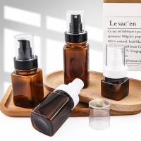 China Dust Cover Plastic Pump Spray Bottles Amber Screen Printing Surface Handling for sale