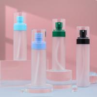 China 100ml PET Plastic Spray Bottle Frosted Plastic Empty Spray Bottles for sale