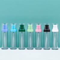 China 40ML Cylinder Pink Green Plastic Spray Bottle Customized Fine Mist for sale