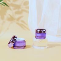 China Empty Cosmetic Packing Face Cream Packaging Jar 30ml 50ml White Pink Blue Black Purple for sale