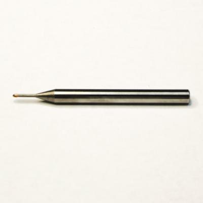 China Tungsten Carbide Solid End Mills 2 Flutes 0.5mm Ball Nose HRC55 50mm Length for sale