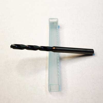China Tungsten Carbide Drill D6 60mm Flute Length 120mm Overall Nano Coated 2 Flute Straight Shank for sale