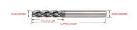 China Solid Tungsten Carbide  Square End Mills specification for sale