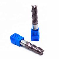 China Solid Tungsten Carbide Square End Mill 4 Flutes D8 HRC65 for Hardened Steel for sale