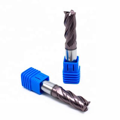 China Solid Tungsten Carbide Square End Mill 4 Flutes D8 HRC65 for Hardened Steel for sale