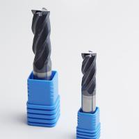 China Solid Tungsten Carbide 4 Flutes D8 Square End Mills Hrc60 W for sale