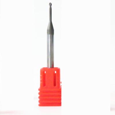 China R0.5 Ball Nose Graphite Long Neck End Mills Diamond Coated for sale