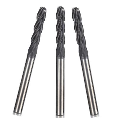 China Graphite Tungsten Carbide R4 Ball Nose End Mills Solid for sale
