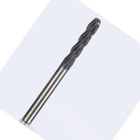 China Diamond Coated R4 Ball Nose Long Shank End Mill 120mm for Graphite Machining for sale