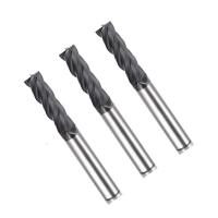 China Four Flute 10mm Square Long Shank End Mill For Graphite for sale