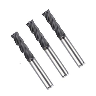 China Four Flute 10mm Square Long Shank End Mill For Graphite for sale