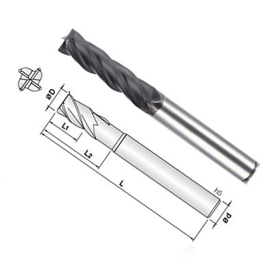 China 1 Flute Solid Tungsten Carbide Square End Mill for Graphite Diamond Coated 6mm for sale
