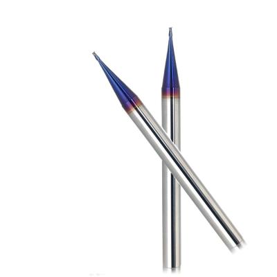 China Tungsten Carbide Micro End Mills 0.4mm 2 Flutes Hrc55 for sale