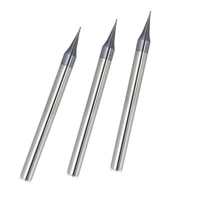 China Straight Shank Two Flutes 0.3mm Square Micro End Mills Hrc65 for sale