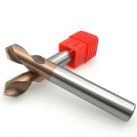China Two Flutes Tungsten Carbide Drills 6mm Point Drill For Steel Drills 70mm Overlength for sale