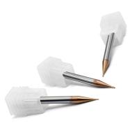 China 0.2mm Micro End Mills Tungsten Carbide Helix Angle 35 Degrees for sale