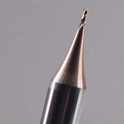 China Nano Coated Tungsten Carbide 0.4 Mm End Mill Hrc65 for sale