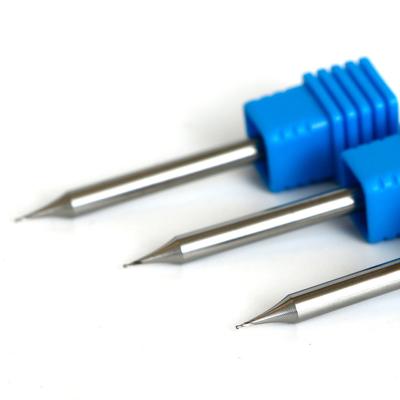 China Solid Tungsten Carbide 0.6mm Square Micro End Mill 2 Flutes HRC65 Straight Shank 4mm for sale